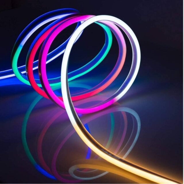 Neon Strip Lights Flat Silicone 5 Meter Without Adapter YO45 - Online ...