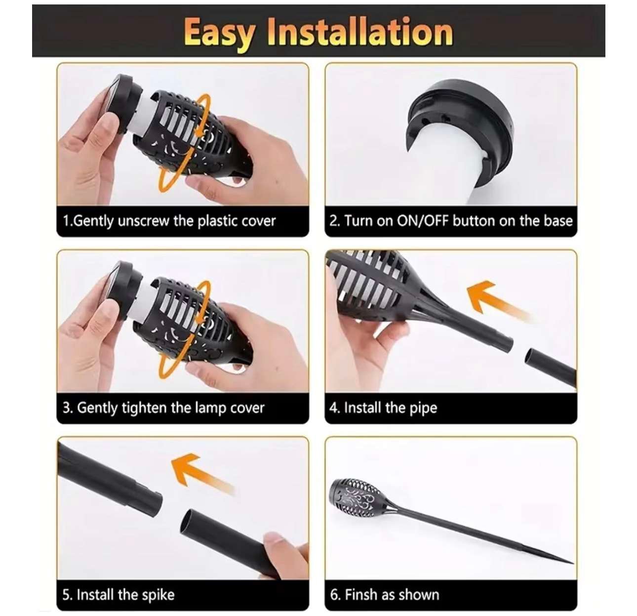 Solar Mini Mashal Garden Lights - Online Shopping Site In India: